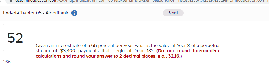 Solved ps%253A%252F%252FIM Saved Given an interest rate of | Chegg.com