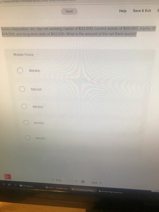 Solved newconnect. meducation.CUMUUW/CM T Saved Help Save & | Chegg.com
