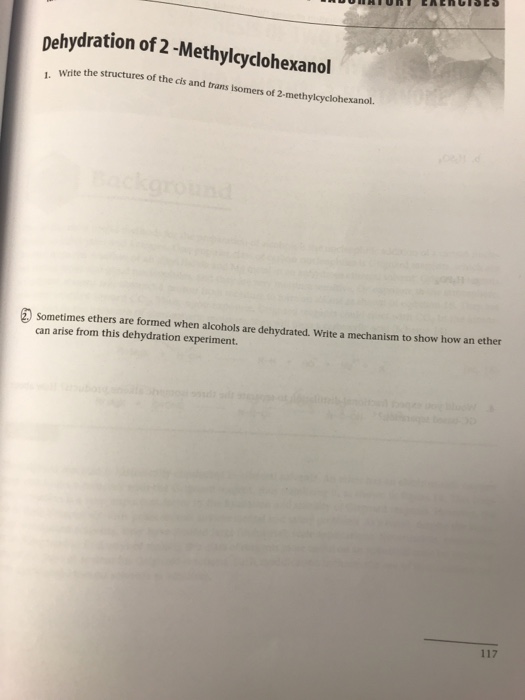 Solved Dehydration of 2 -Methylcyclohexanol , Write the | Chegg.com