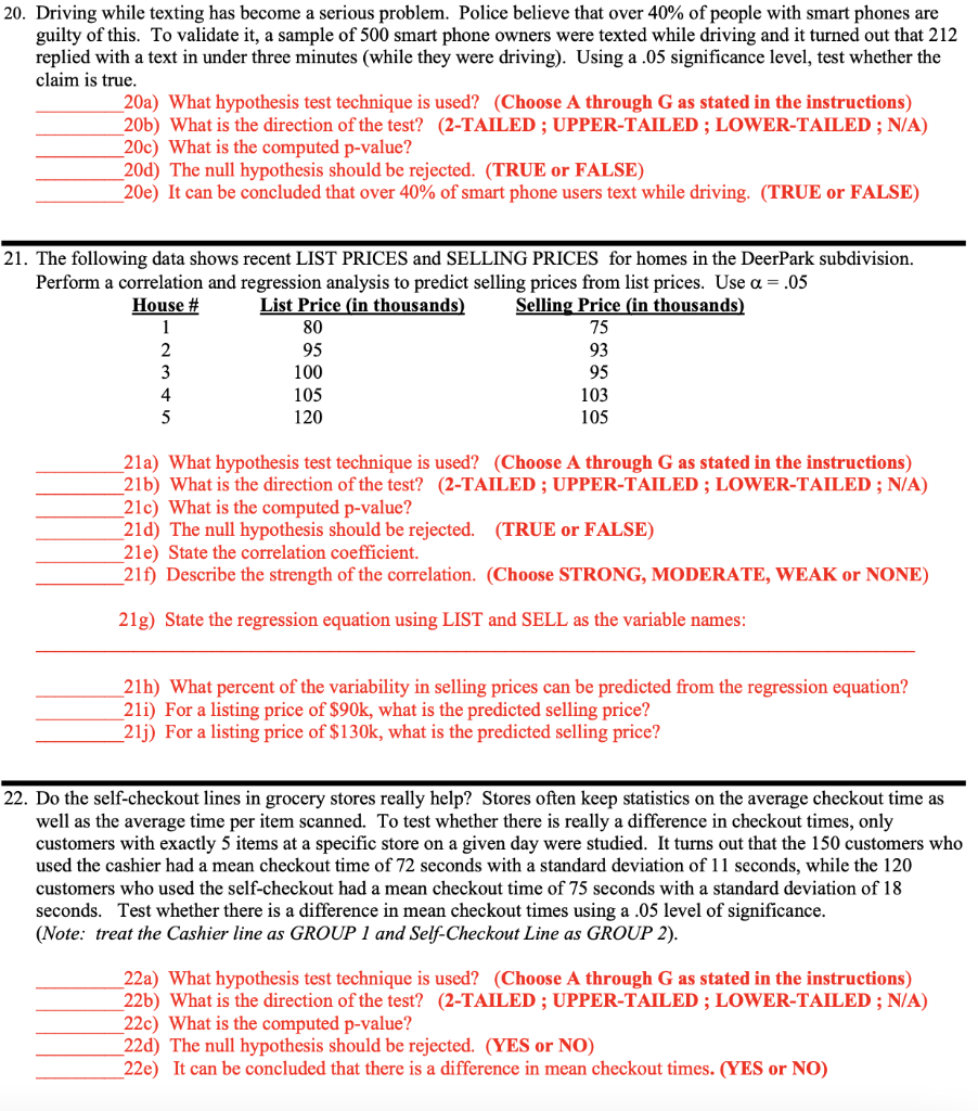 Solved 20. Driving while texting has become a serious | Chegg.com