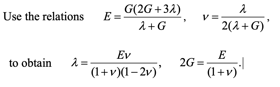 Solved Use the relations G(2G+32) E = 2+G = V= 2 2(2+G) > to | Chegg.com