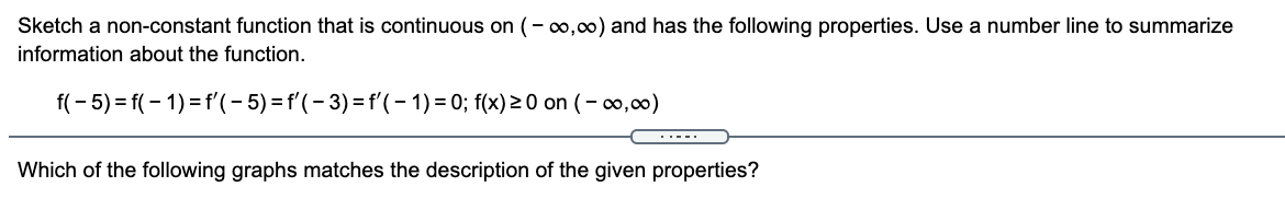 Solved Sketch a non-constant function that is continuous on | Chegg.com