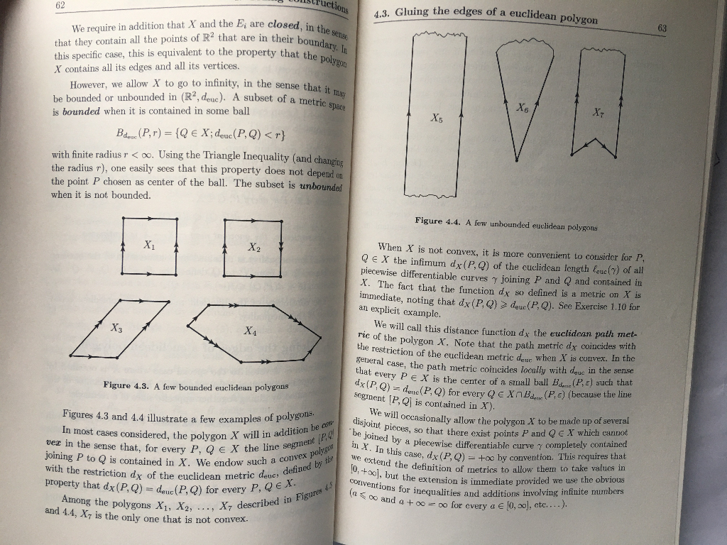 Exercise 4.6. In the euclidean plane R2, let D1, D2 | Chegg.com