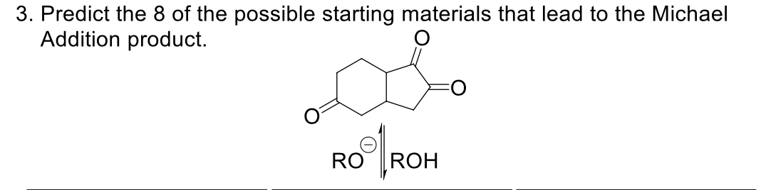 Predict the 8 ﻿of the possible starting materials | Chegg.com