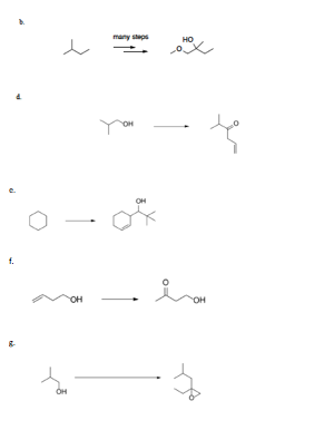 Solved Propose reagents and conditions for the following | Chegg.com
