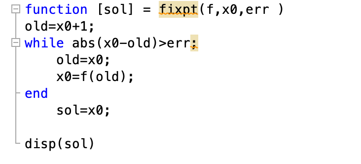 Use The Fixed Point Code And Fix It Up For This