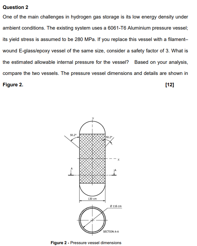 Solved Question 2 ﻿One of the main challenges in hydrogen | Chegg.com