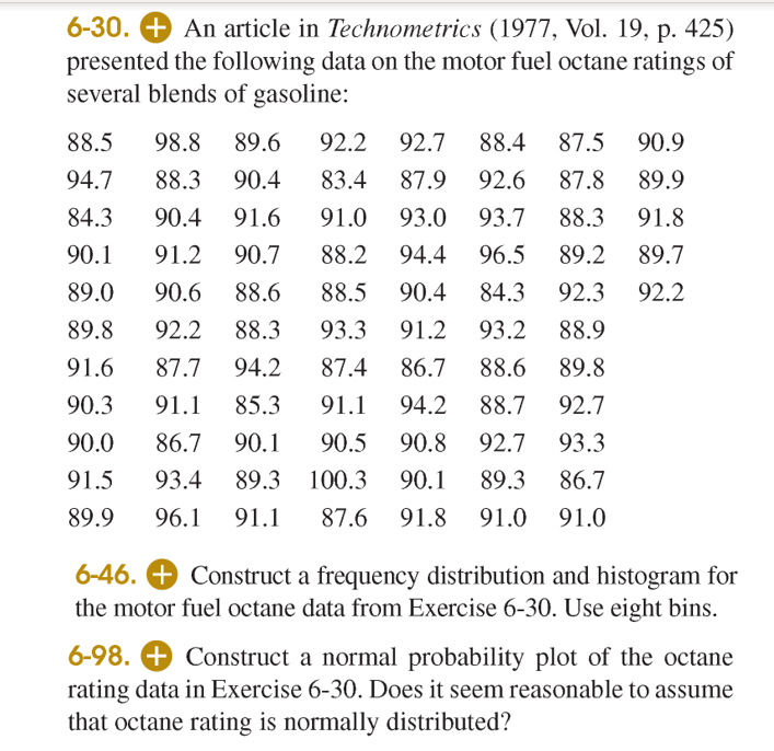 Solved 6-30. + An article in Technometrics (1977, Vol. 19, | Chegg.com