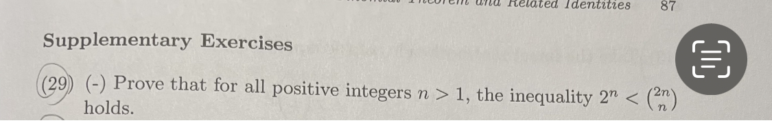 Solved Supplementary Exercises (29) (-) Prove that for all | Chegg.com