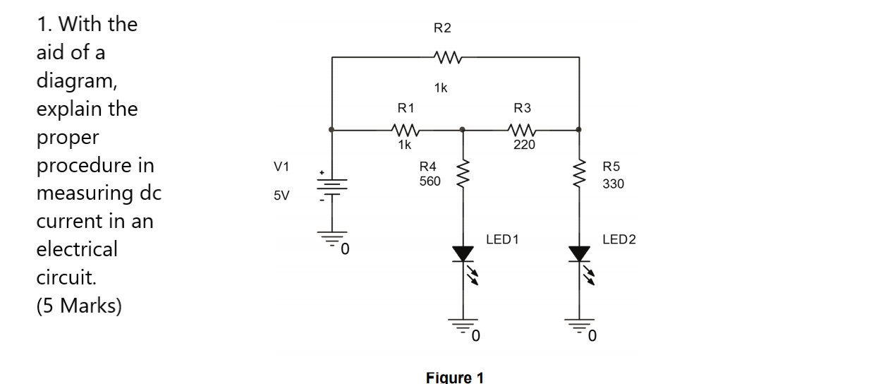 Solved R2 1k R1 R3 1k 220 1. With the aid of a diagram, | Chegg.com