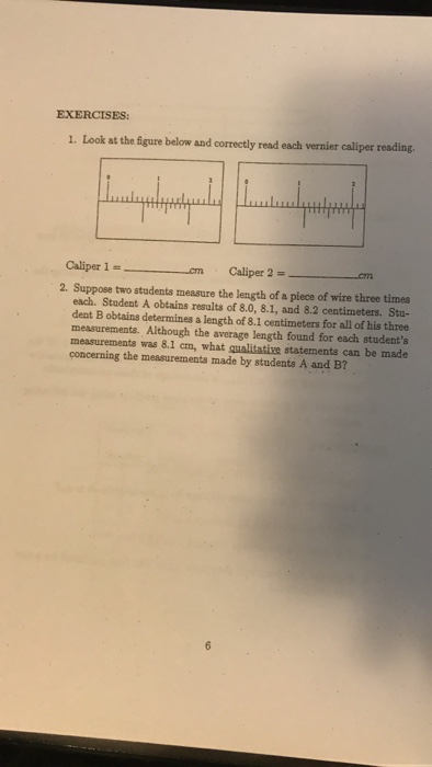 Solved EXPERIMENT 1 Introduction to Measurement and | Chegg.com
