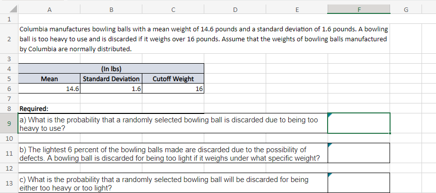 Solved ONLY SOLVE IF YOUR GOING TO SHOW THE EXCEL FORMULA. | Chegg.com