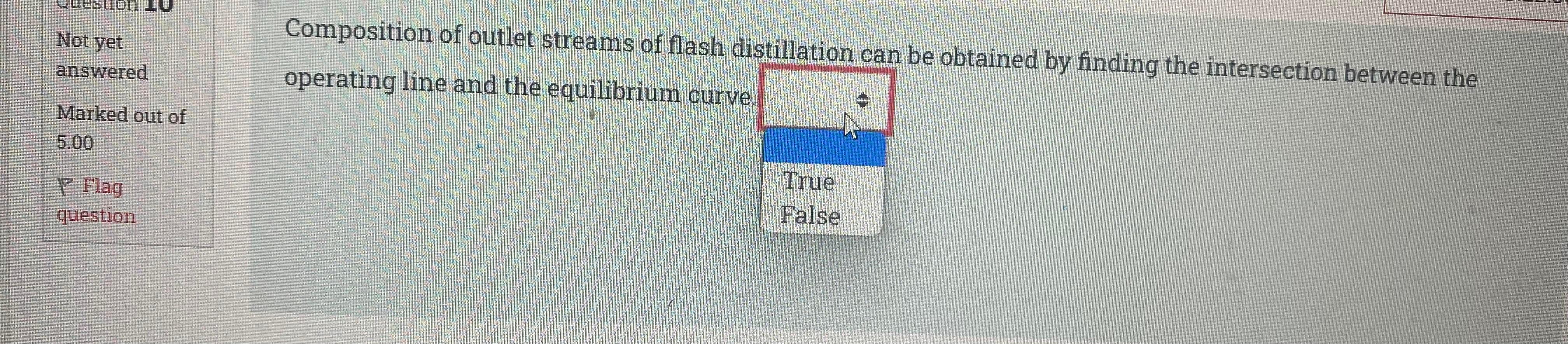 Solved Time left 0:2 Question 9 In yx diagram of a flash | Chegg.com