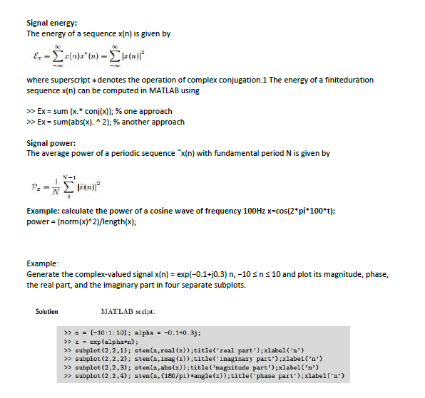 Solved Scaling: In this operation each sample is multiplied | Chegg.com
