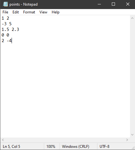 Solved 3. Data Points Menus: a. Display stored points data | Chegg.com