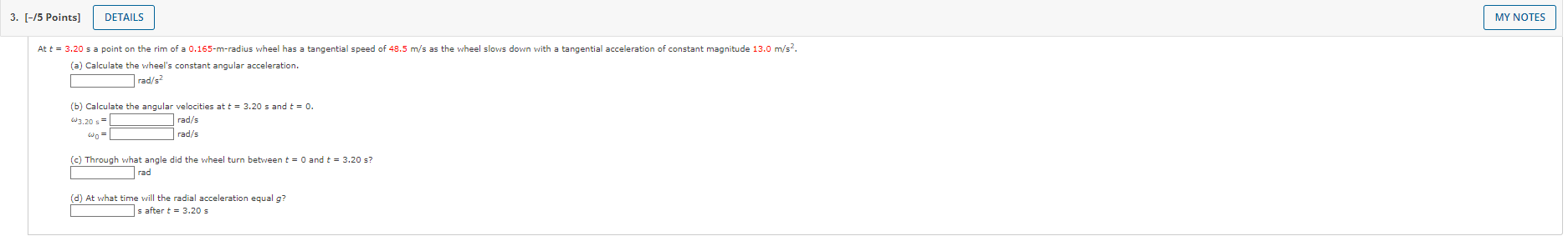 Solved 3. [-15 Points] DETAILS MY NOTES 48.5 m/s as the | Chegg.com