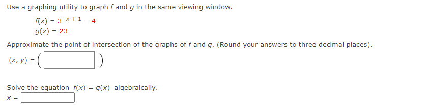 Solved Use a graphing utility to graph fand g in the same | Chegg.com