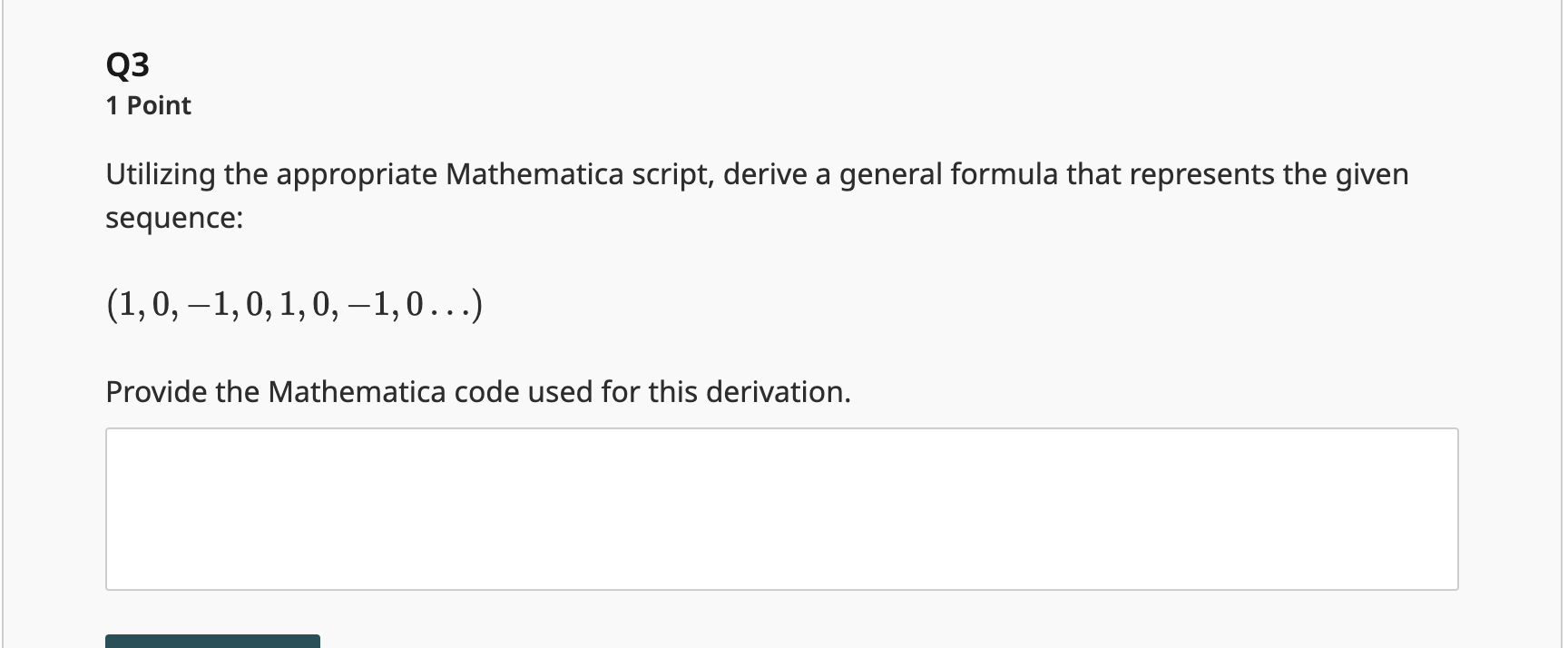 Solved Utilizing the appropriate Mathematica script, derive | Chegg.com