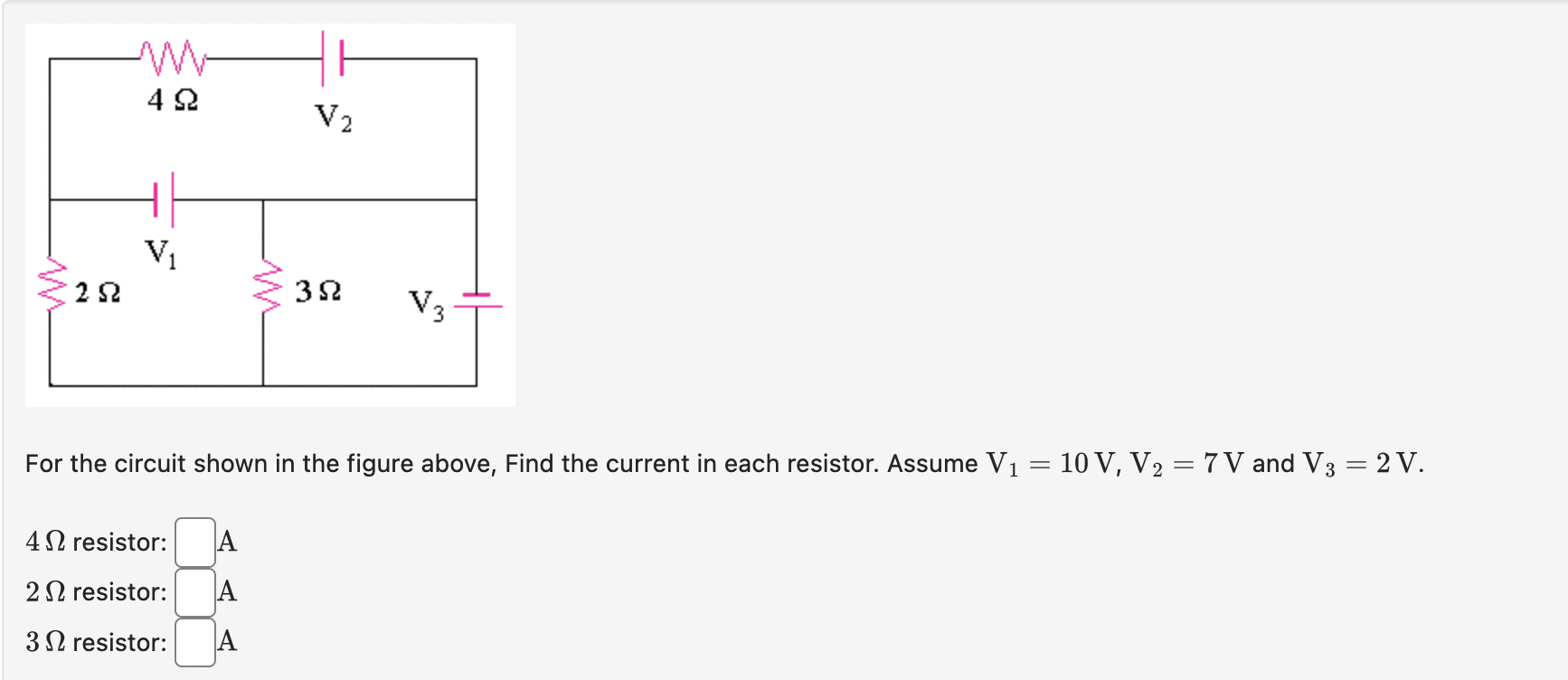 Solved For the circuit shown in the figure above, Find the | Chegg.com