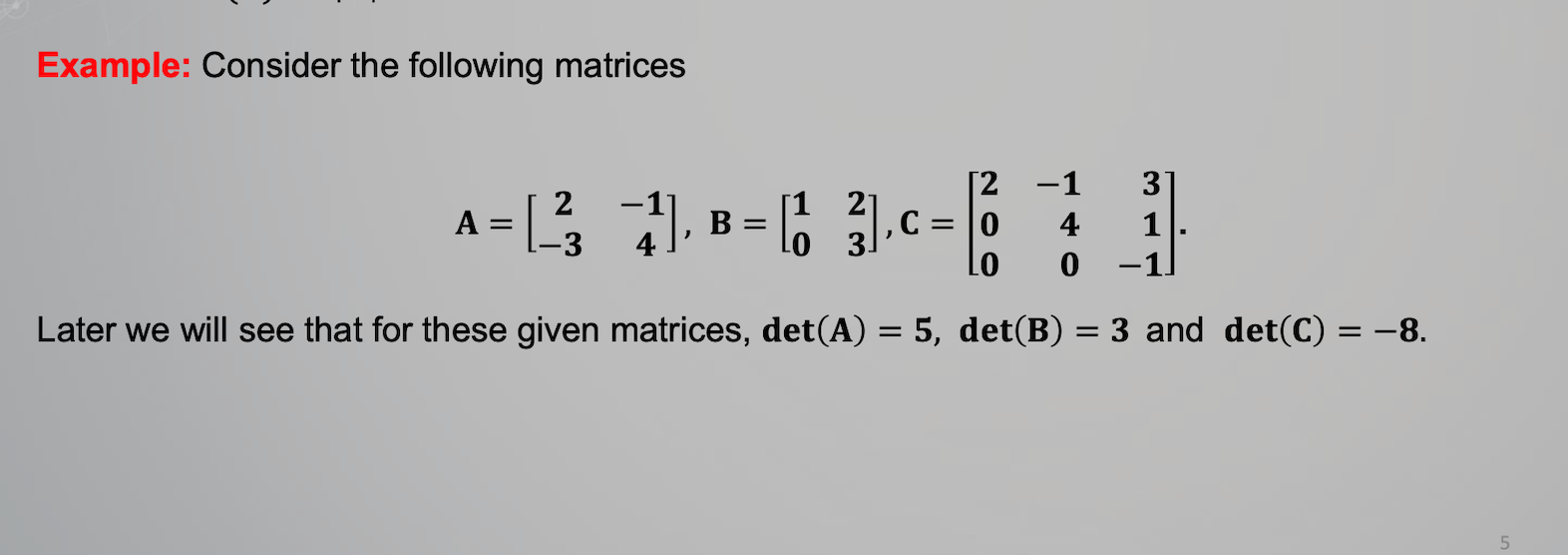 Solved Example: Consider the following matrices A= 13 2], B | Chegg.com