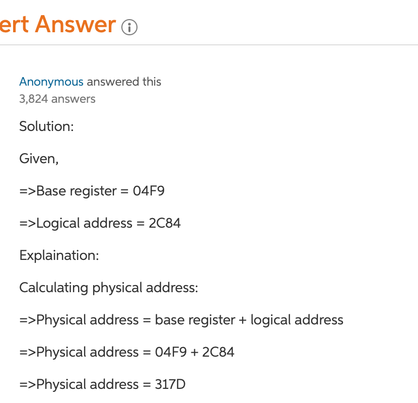 Solved ert Answer o Anonymous answered this 3,824 answers | Chegg.com