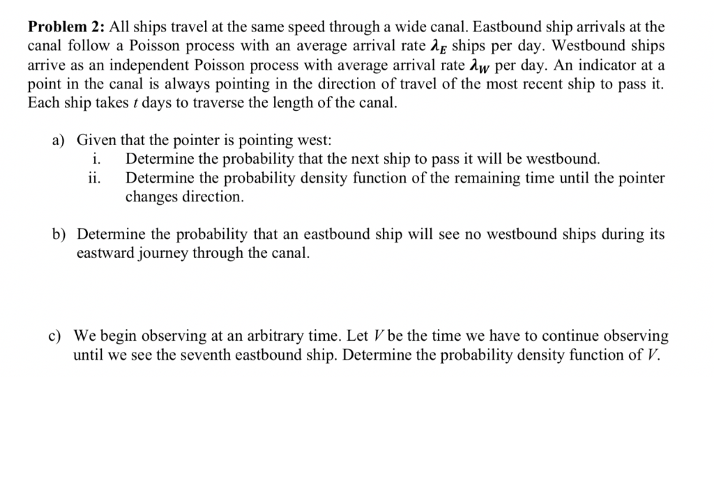 Solved Problem 2: All ships travel at the same speed through | Chegg.com