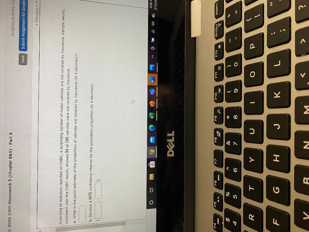 Solved t: BUSI 2305 Homework 5 (Chapter 8&9) - Part A | Chegg.com