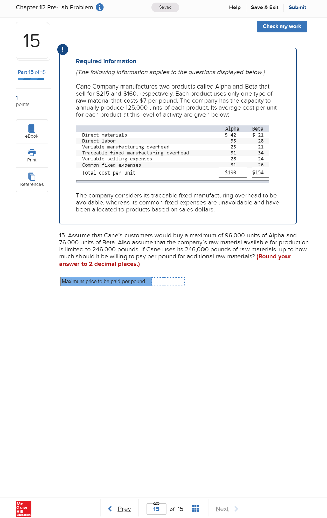 Solved Chapter 12 Pre Lab Problem 6 Saved Help Save And Exit