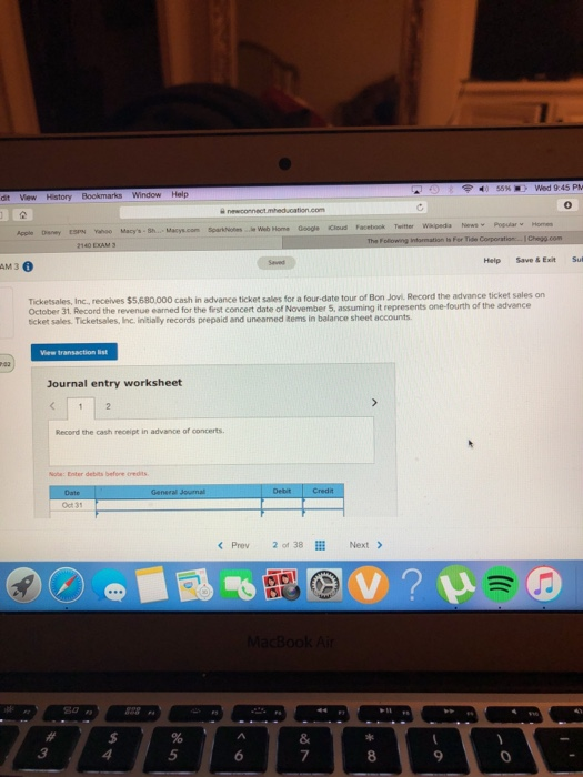Solved 55% . , Wed 9:45 PM pple Disney ESP Yao | Chegg.com