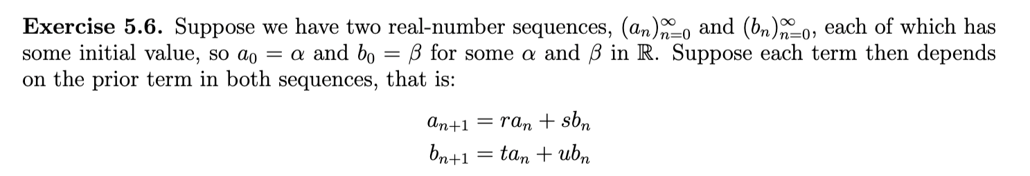 Solved Exercise 5.6. Suppose we have two real-number | Chegg.com