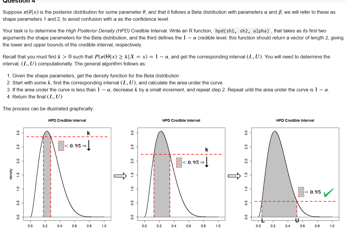 Suppose π(θ∣x) is the posterior distribution for some | Chegg.com