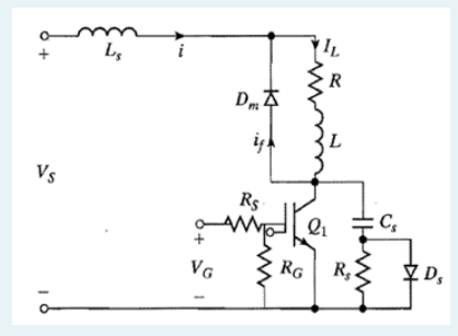 Solved A transistor is operated as a chopper switch | Chegg.com