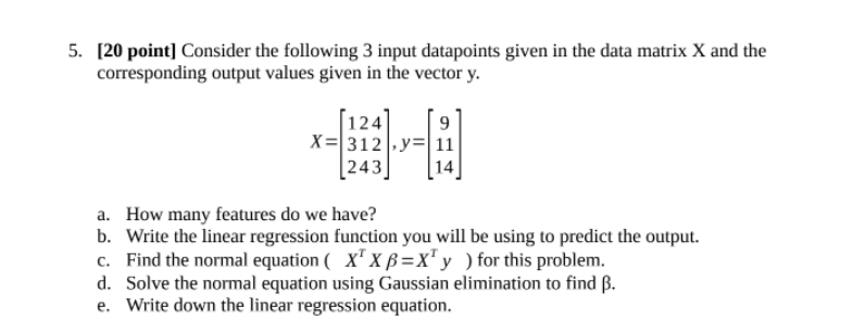 Solved 5. [20 point] Consider the following 3 input | Chegg.com