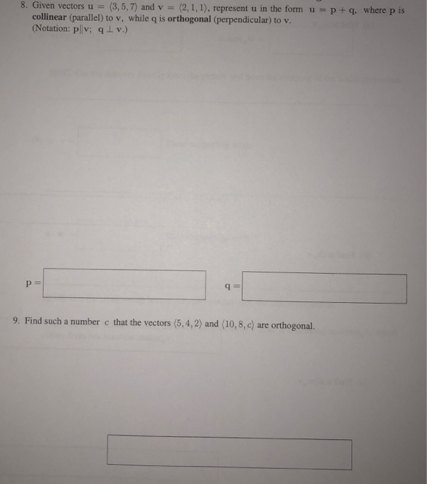 Solved 1. (a) Suppose lpl 4, lla 5 and the angle between the | Chegg.com