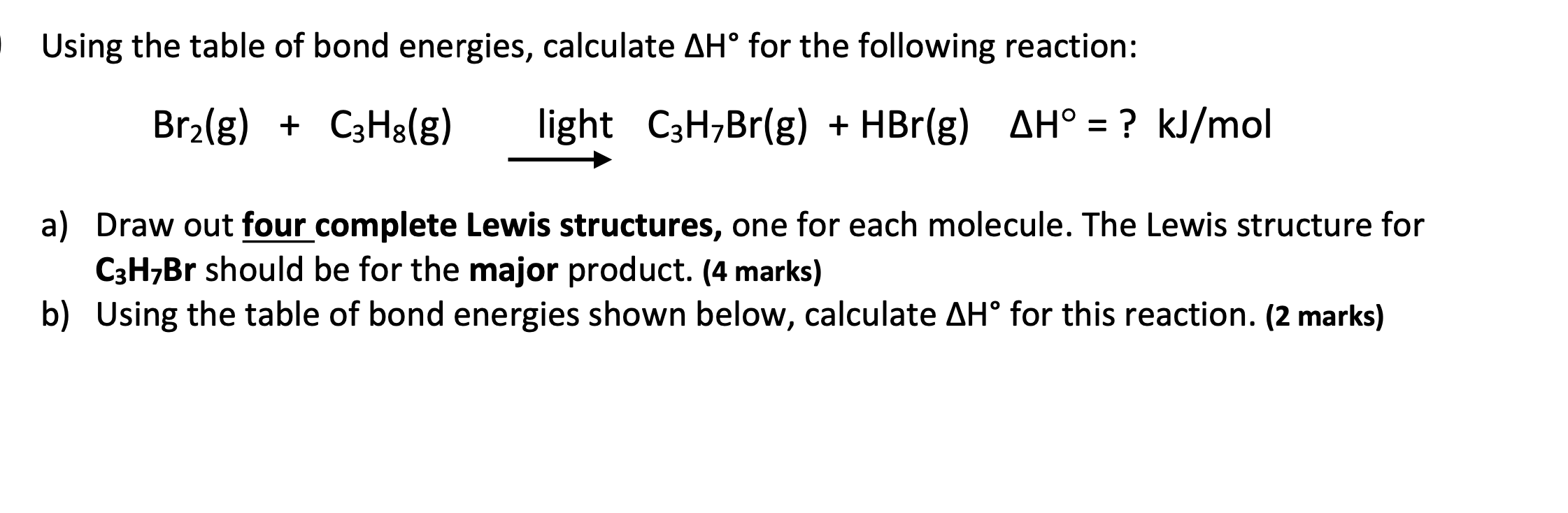 C3h7br Lewis Structure