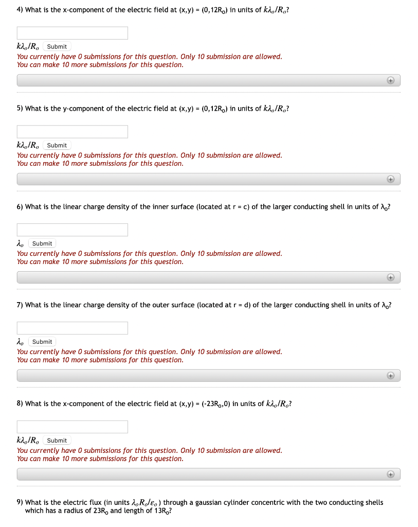 Solved Two concentric cylindrical conducting shells have | Chegg.com