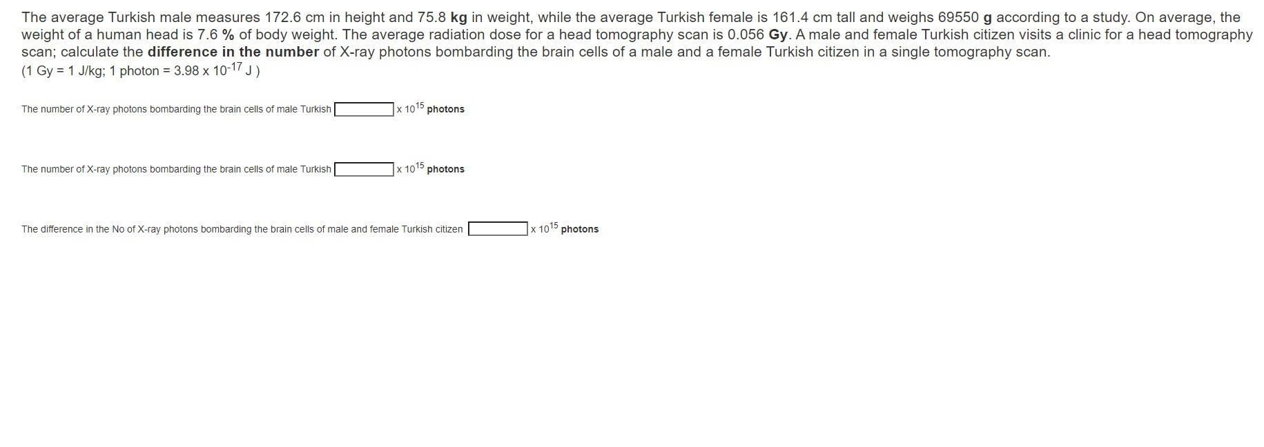 Solved The average Turkish male measures 172.6 cm in height | Chegg.com