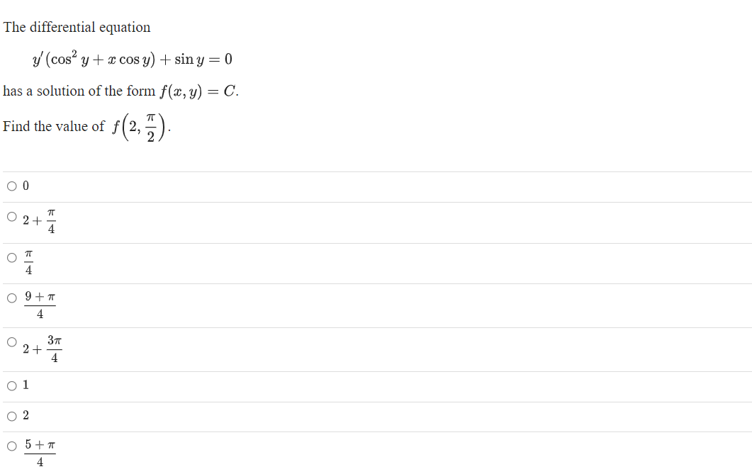 Solved A particular solution yp of the differential equation | Chegg.com