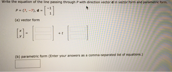 Solved Write The Equation Of The Line Passing Through P With