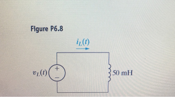 Solved 6.8 The current in the 50 mH inductor in Fig. P6.8 is | Chegg.com