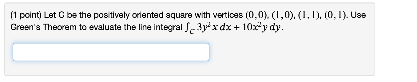 Solved Let C be the positively oriented square with vertices | Chegg.com