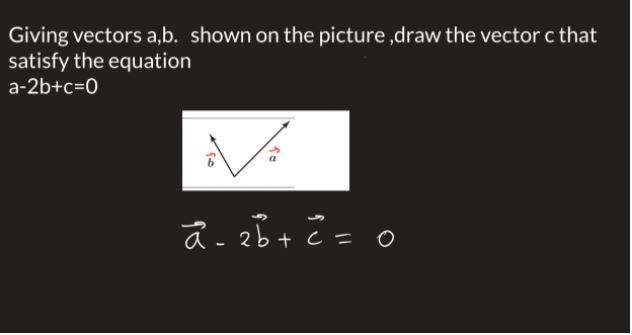 Solved Giving vectors ab. shown on the picture ,draw the | Chegg.com