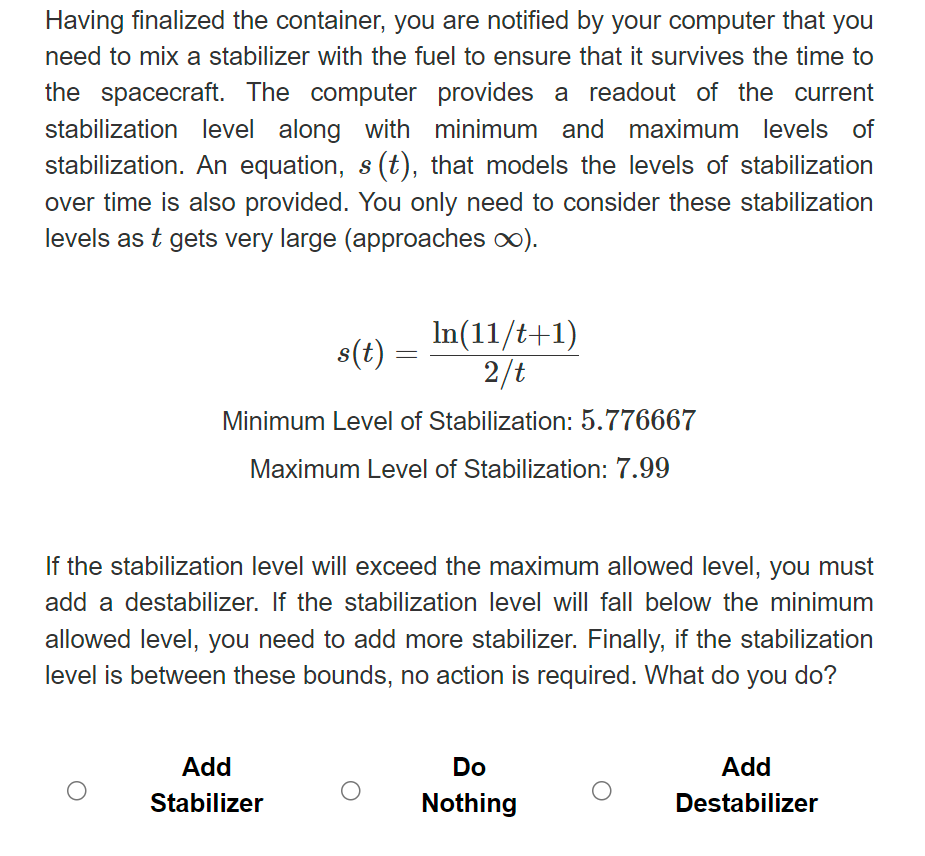 Solved Having finalized the container, you are notified by | Chegg.com