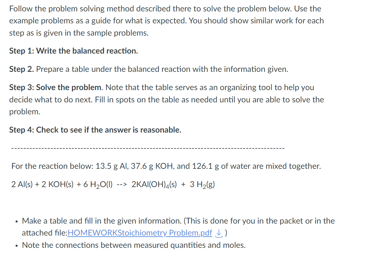 Follow the problem solving method described there to | Chegg.com