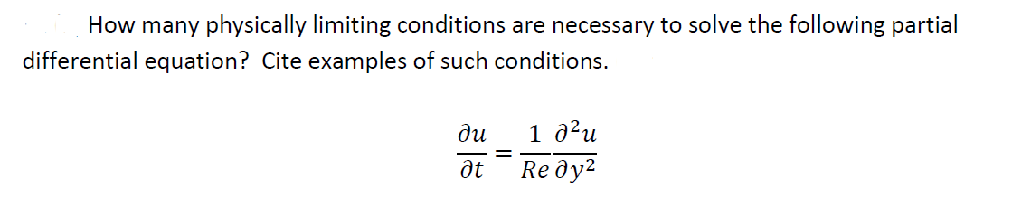 Solved How many physically limiting conditions are necessary | Chegg.com