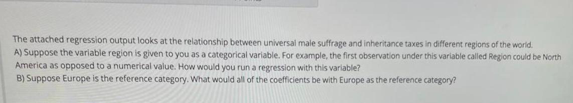 Solved TABLE 6.8 Multivariate OLS Analysis of Inheritance | Chegg.com