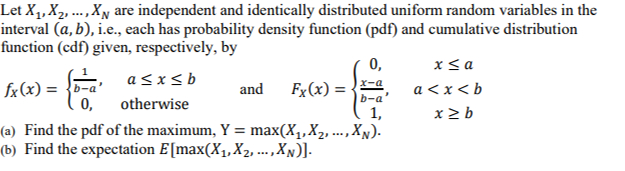 Solved Let x1,x2,dots,xN ﻿are independent and identically | Chegg.com