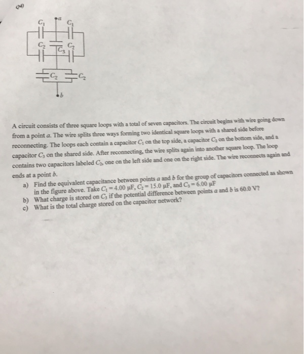 Solved 04 - H의 A circuit consists of three square loops with | Chegg.com