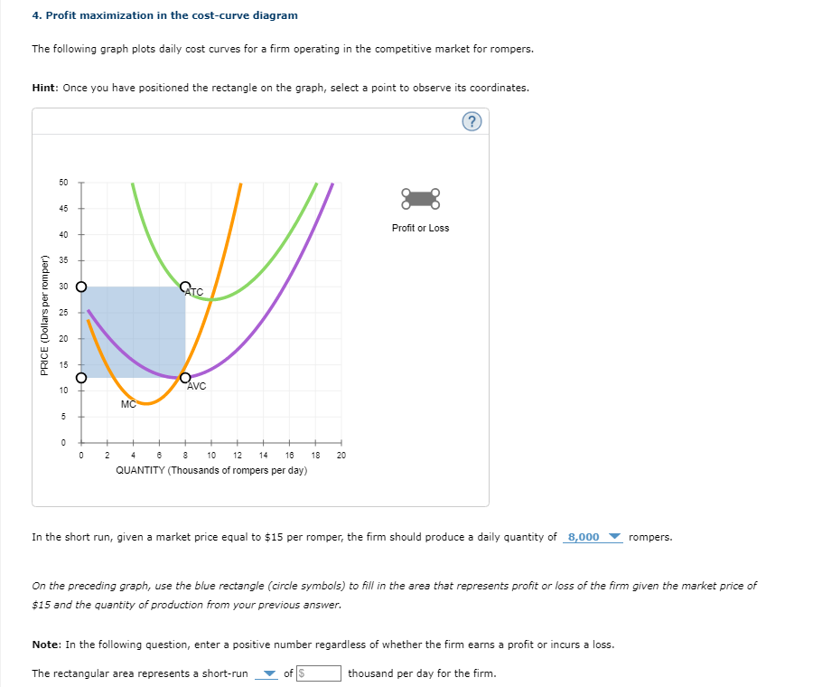 Solved 4. Profit maximization in the cost-curve diagram The | Chegg.com