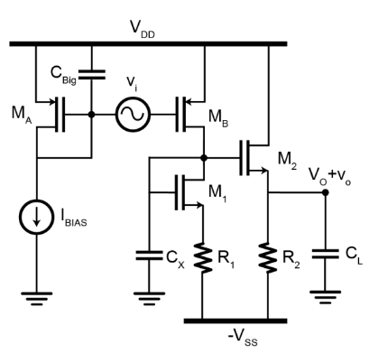 Solved Consider the multistage amplifier circuit shown | Chegg.com